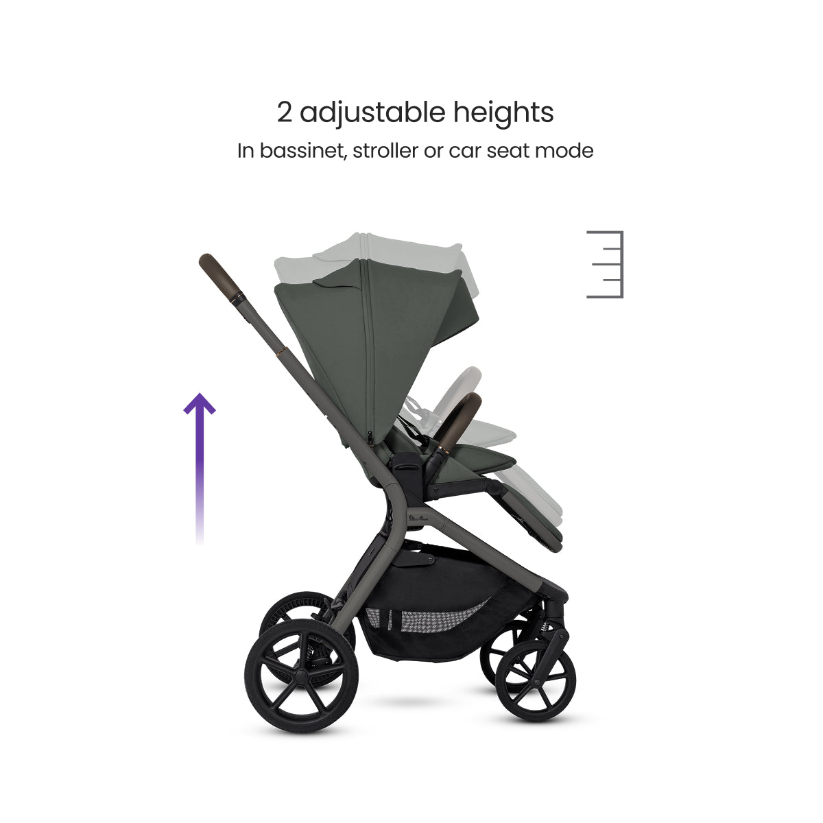 Silver Cross Breez Modular Stroller - Pewter